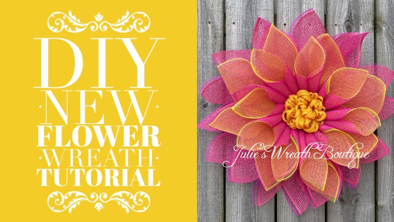 Paper Mesh Flower Wreath Tutorial | Best Flower Site