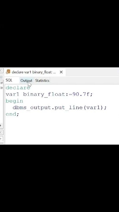Plsql Binary Double And Binary Float Datatype Shorts Youtube