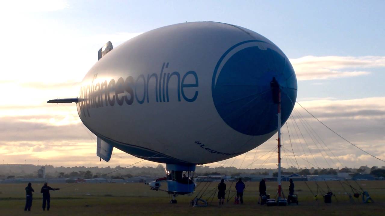 Legend Blimp - Flight Prep and Takeoff - YouTube