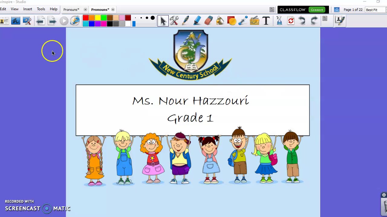Easiest Way to Teach Your Kids The Pronouns - Grade One - YouTube