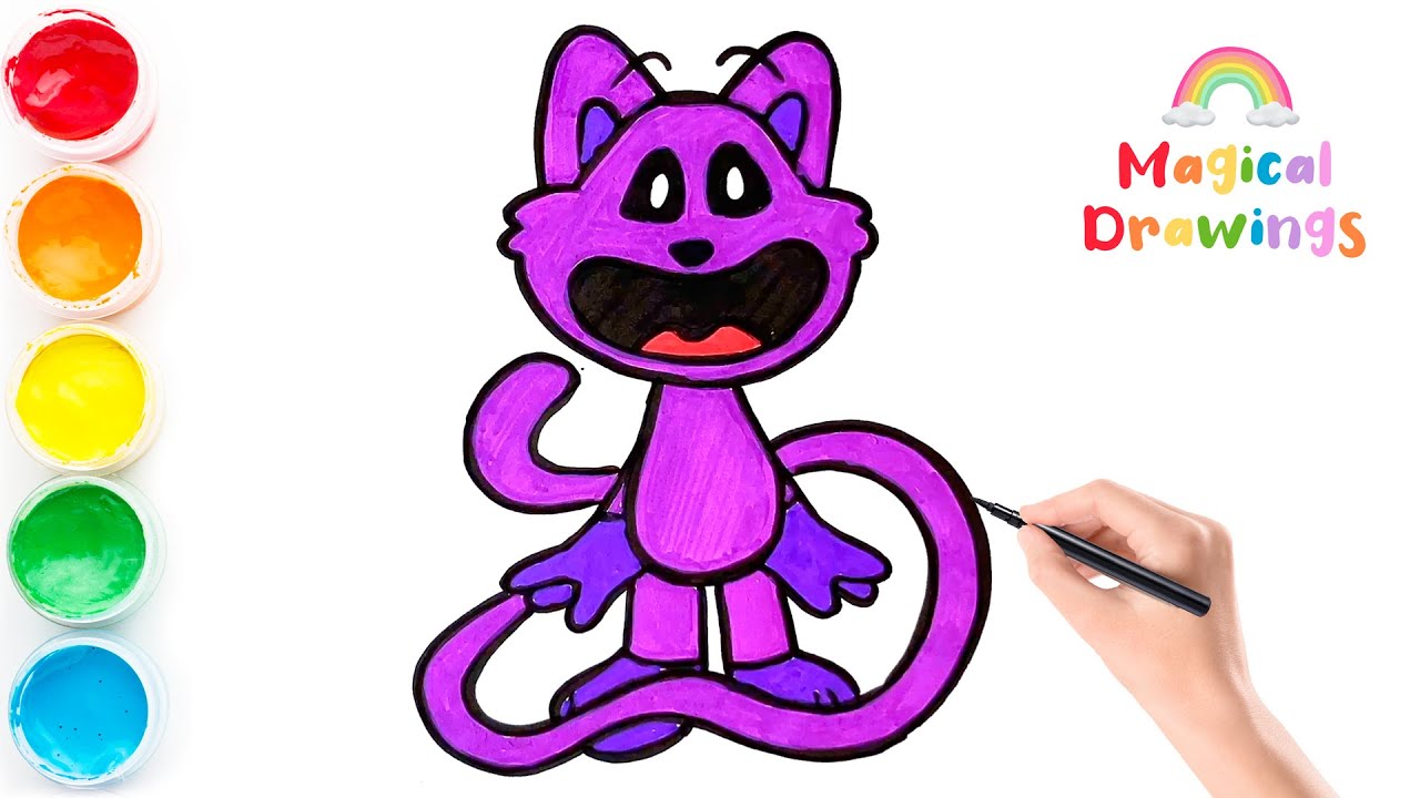 CatNap Smiling Critters Drawing, Painting and Coloring for Kids | Easy ...