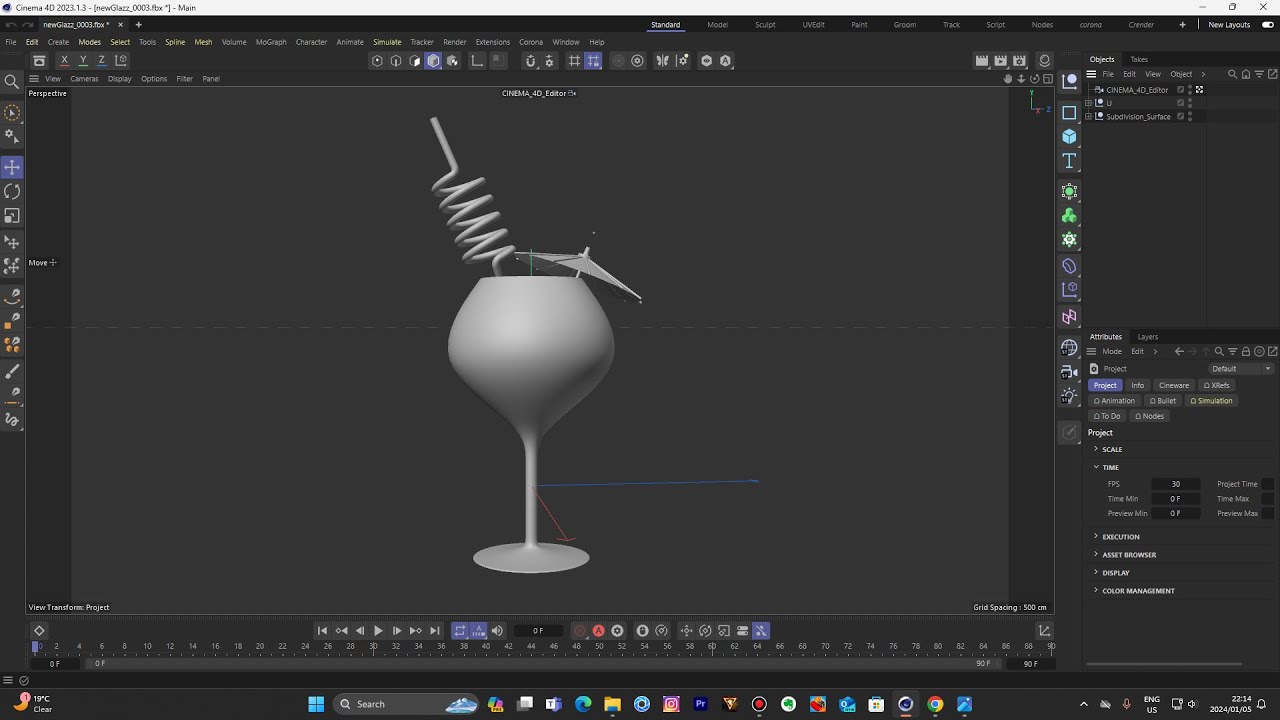 Create Your First 3D Masterpiece: Cinema 4D Cocktail Glass Modeling ...
