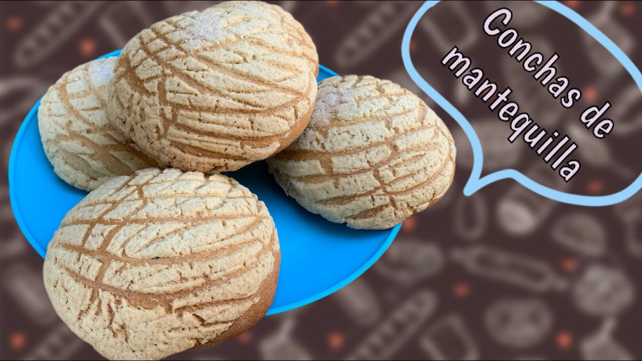 Conchas grandes de mantequilla receta y procedimiento artesanal - YouTube