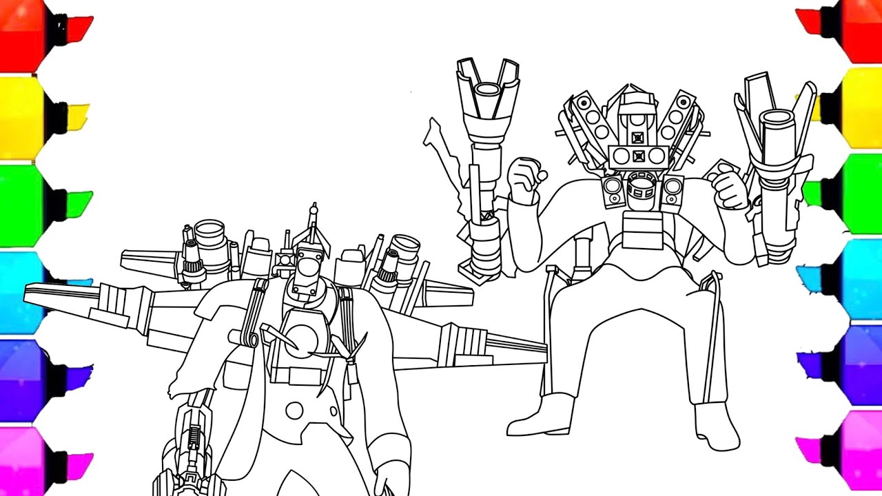 Skibidi Toilet New Coloring Pages / How to COLOR CAMERAMEN and ...