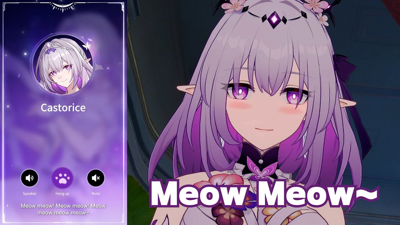 Castorice Meow Meow on Phone Call 😭 | All Languages - YouTube