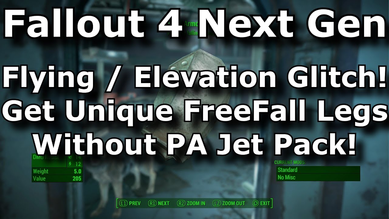Fallout 4 Next Gen - Flying / Elevation Glitch! Get Unique FreeFall ...