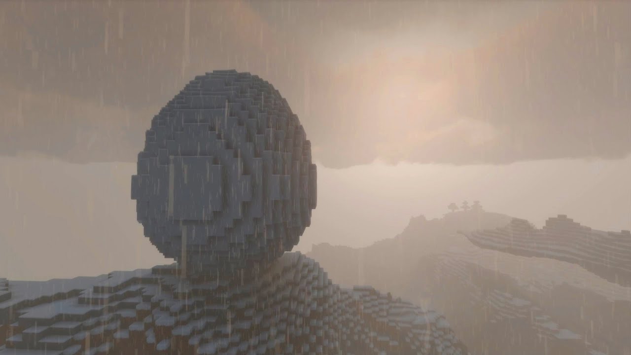 Minecraft Meditation Video - SOUNDTRACK w/ RELAXING RAIN and Ambiance ...