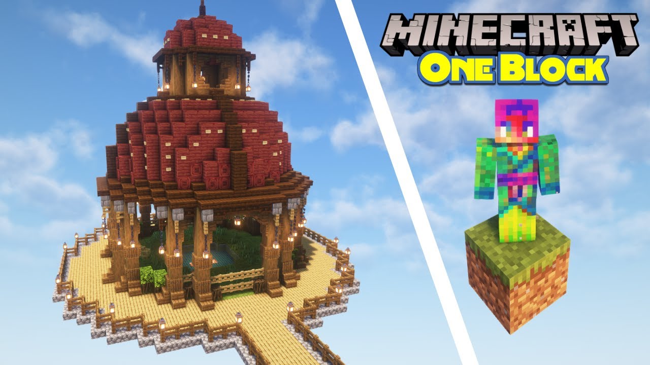 Building a CAMEL SANCTUARY in ONE BLOCK Minecraft! - YouTube