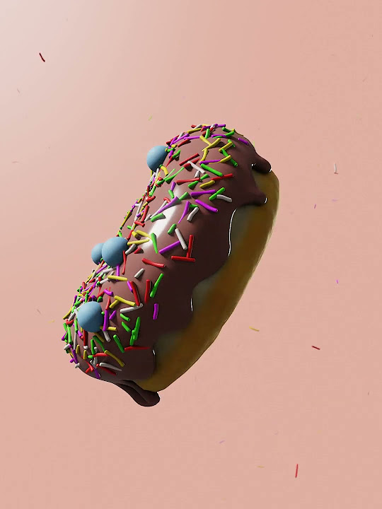 3d doughnut animation on blender - YouTube