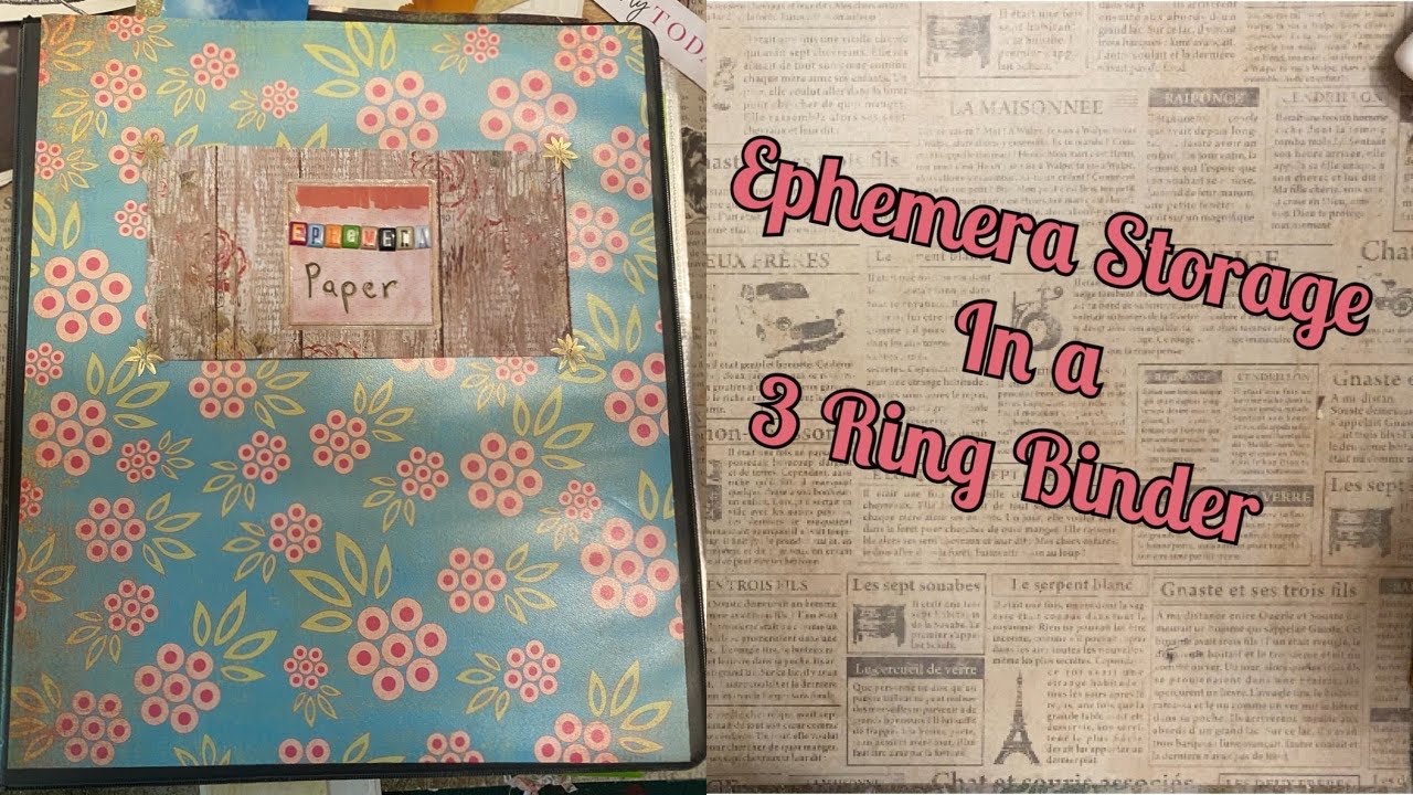 Ephemera Storage in a 3 Ring Binder - Paper Crafters - YouTube