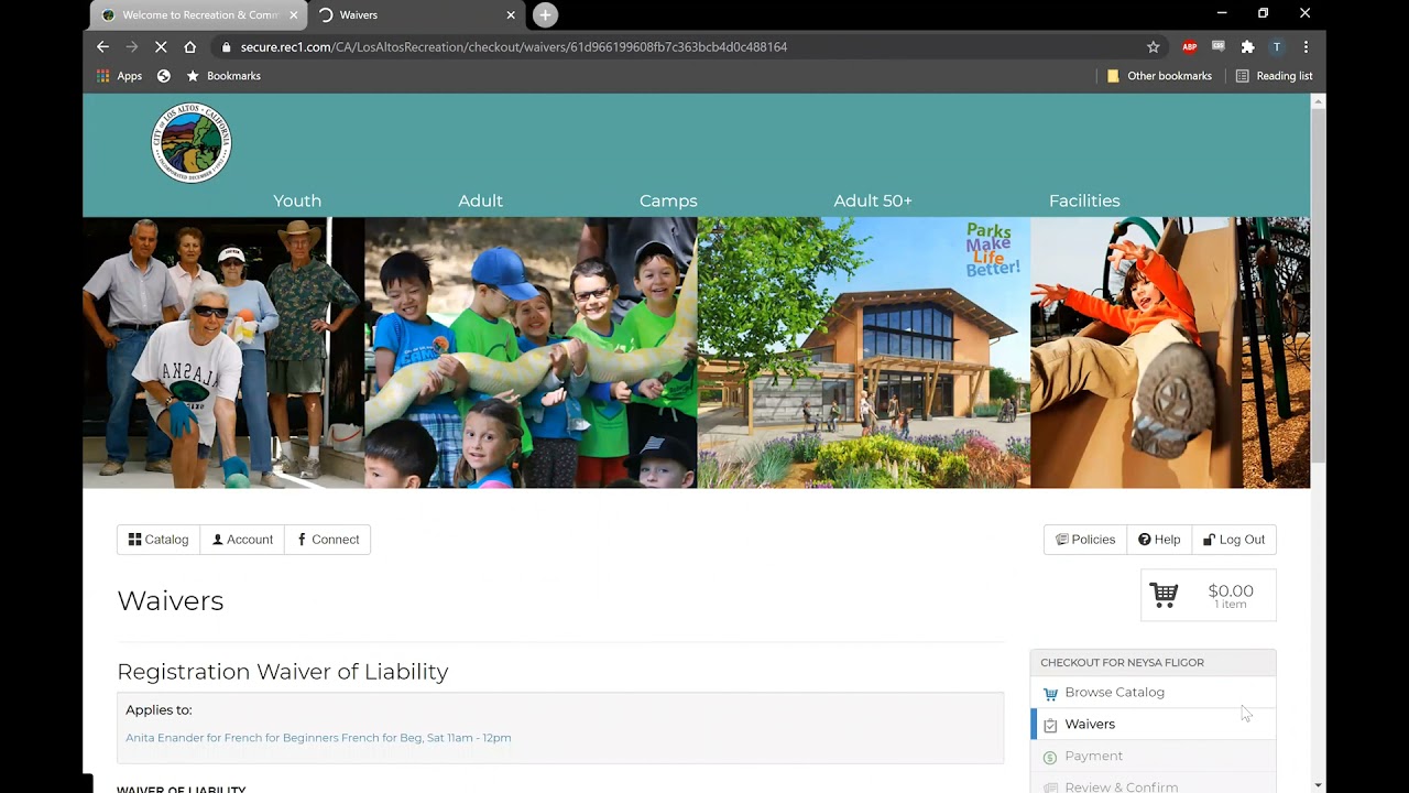 Civic Rec Tutorial - Signing Up for A Class - YouTube