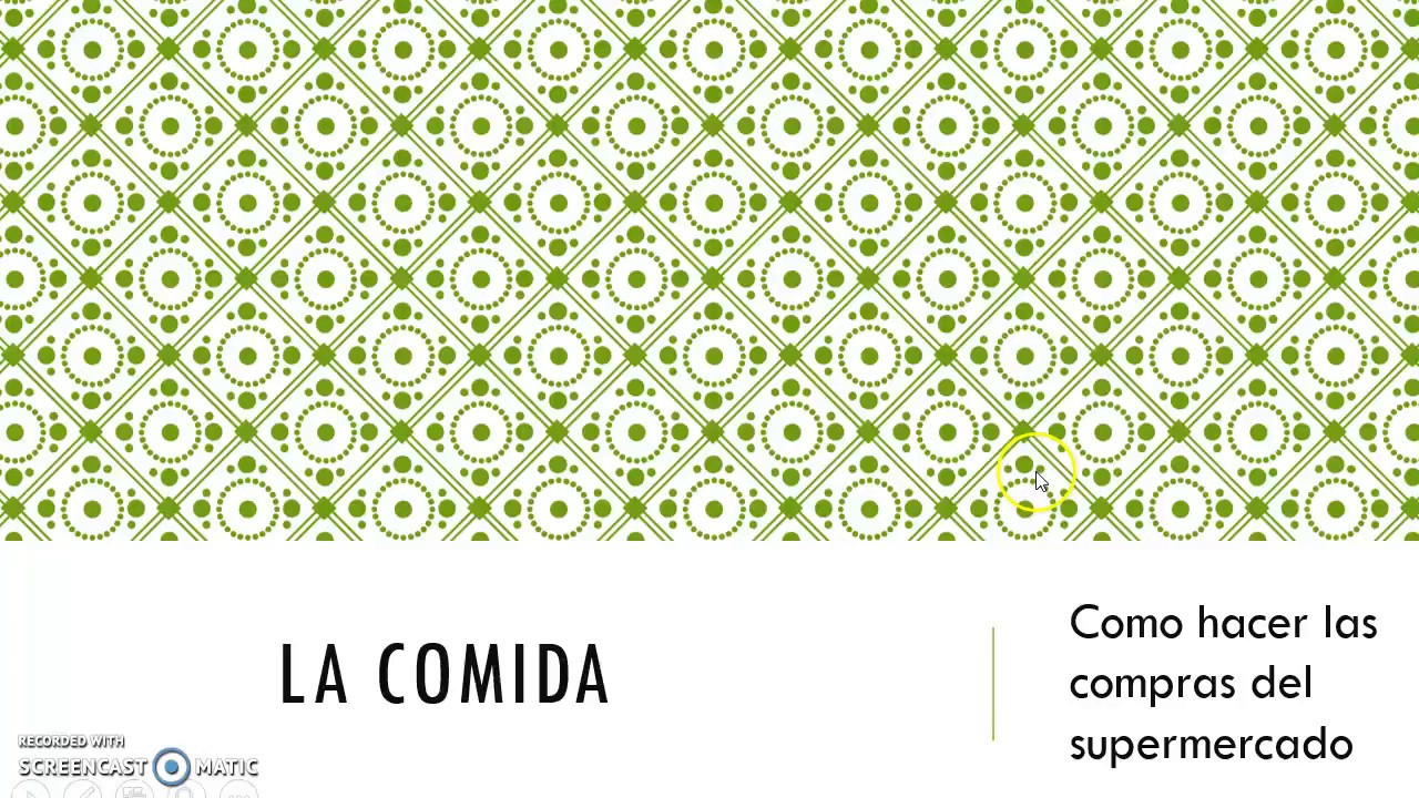 LA COMIDA - video lecture by Francesca Silva - YouTube