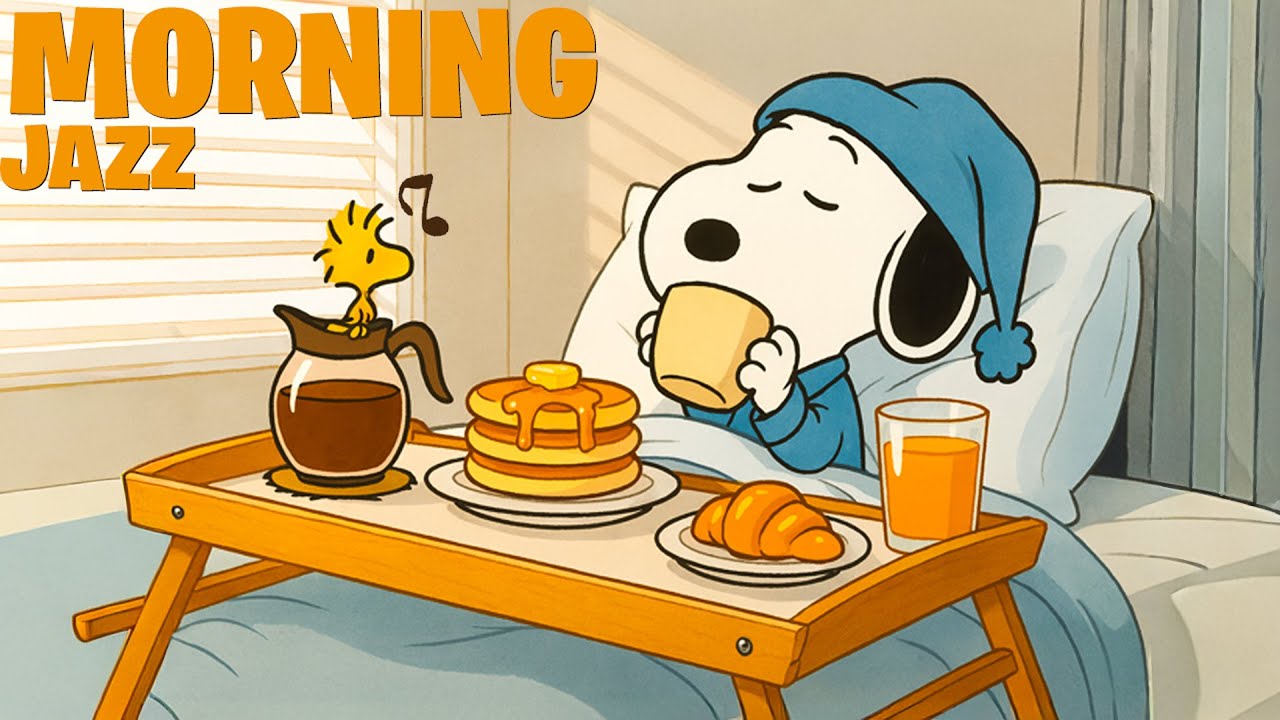 Morning Jazz with Snoopy ☕ Cozy Breakfast Lo-Fi for Study & Work - YouTube