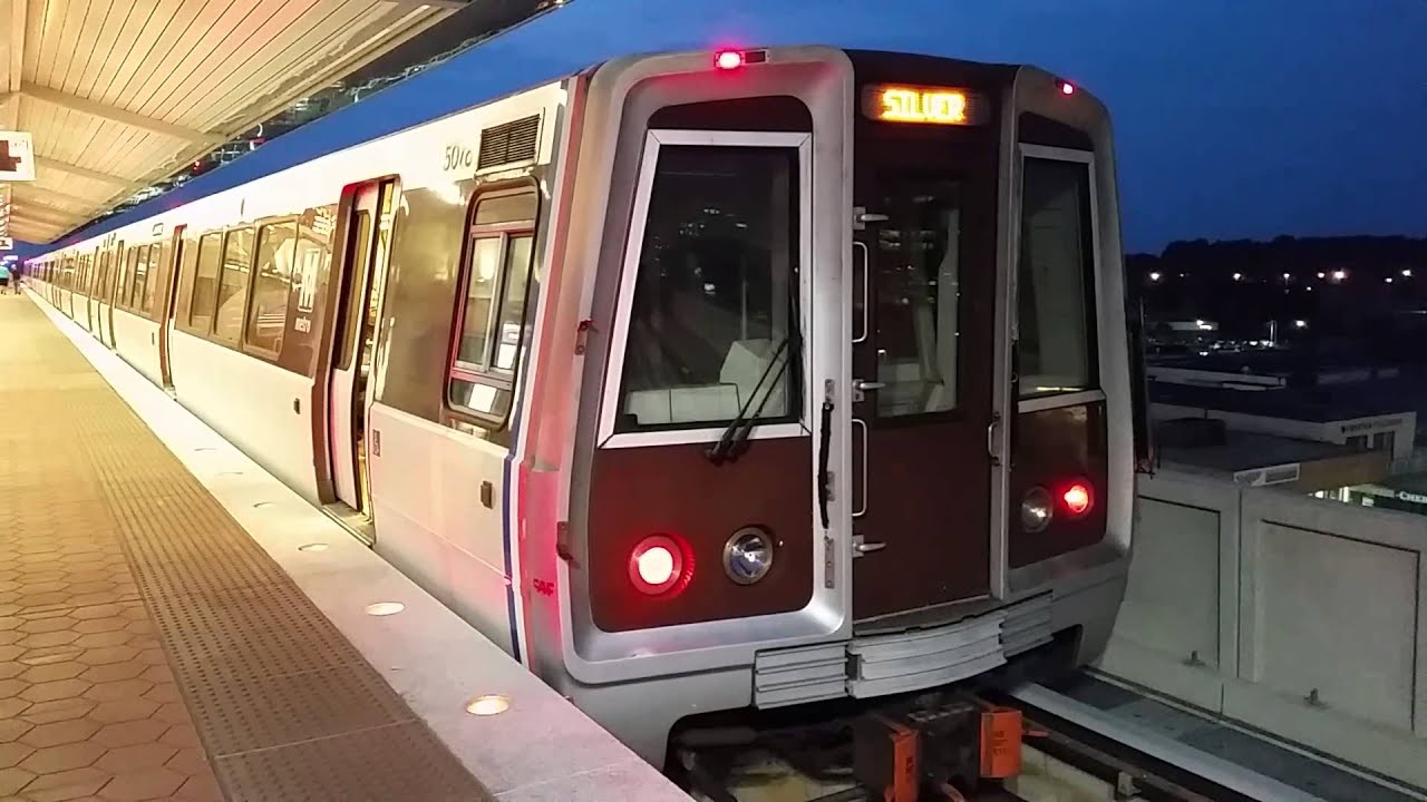 WMATA Silver line train at Spring Hill station - YouTube