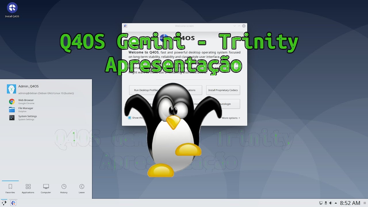 🔵Q4OS Gemini 4.6 - Ambiente Desktop Trinity Linux - YouTube