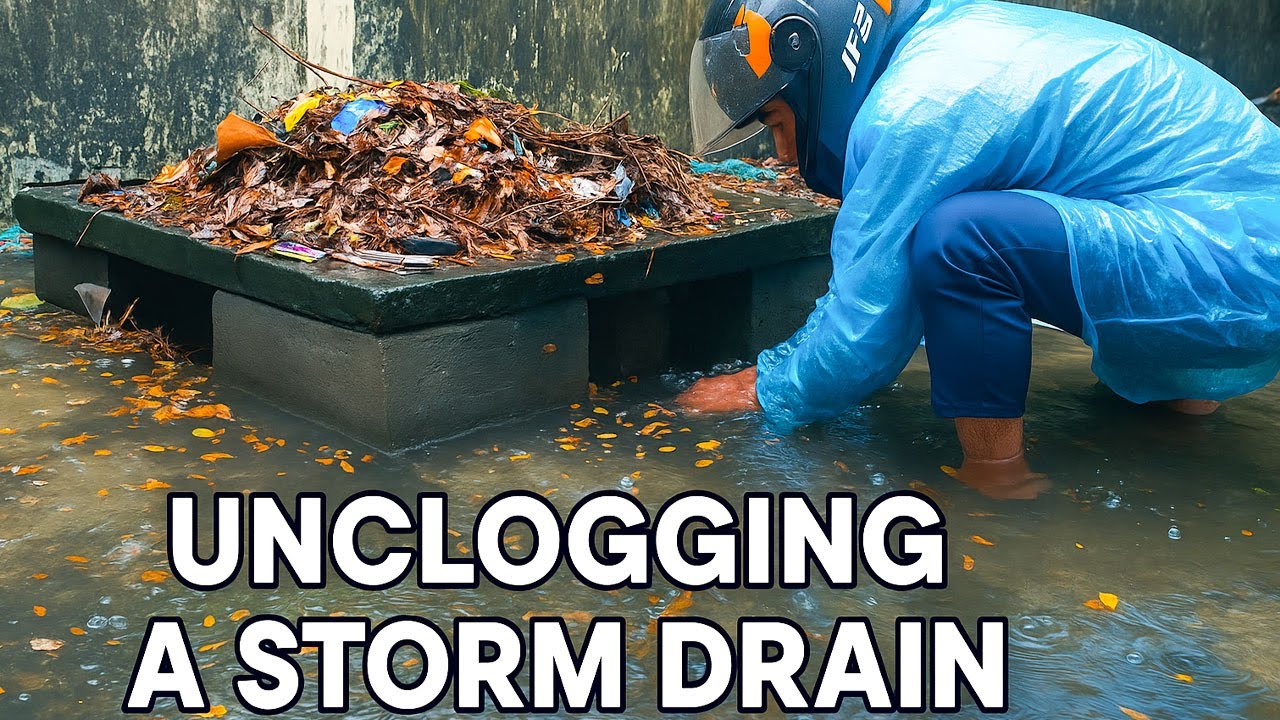 Massive Clog After Heavy Rain Clog Culvert On Shcool With Action Remove ...