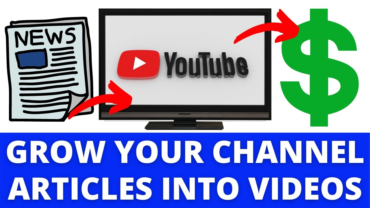 How to Turn Any Article Into A Video (Easiest way to create YouTube ...
