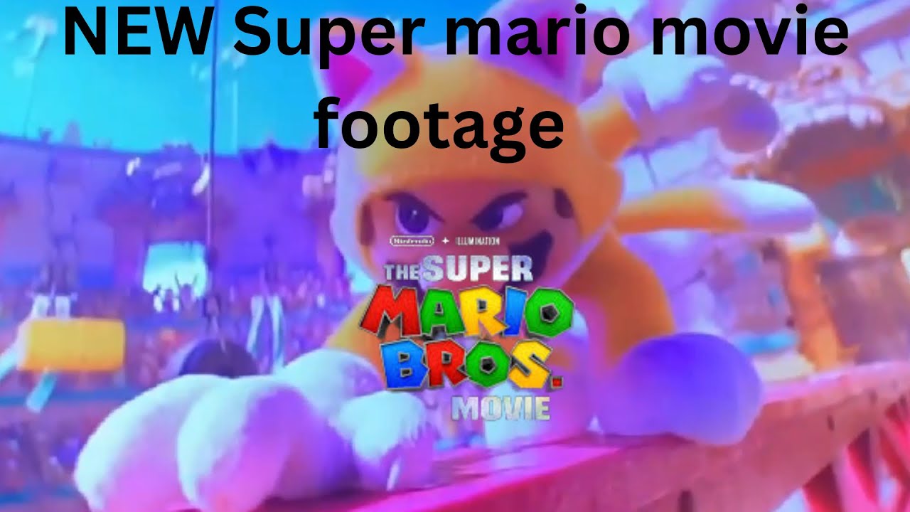 NEW super mario movie footage football ad - YouTube