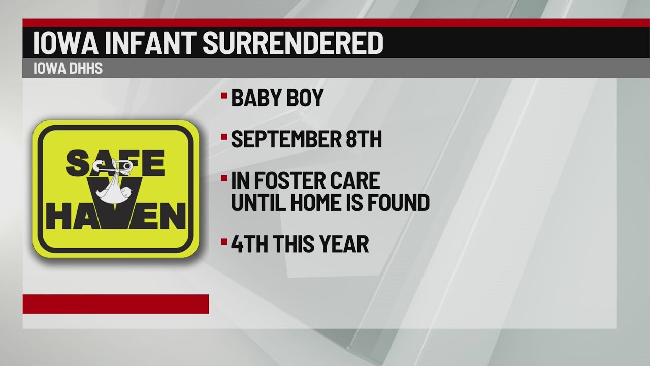 Iowa baby surrendered through Safe Haven Act - YouTube