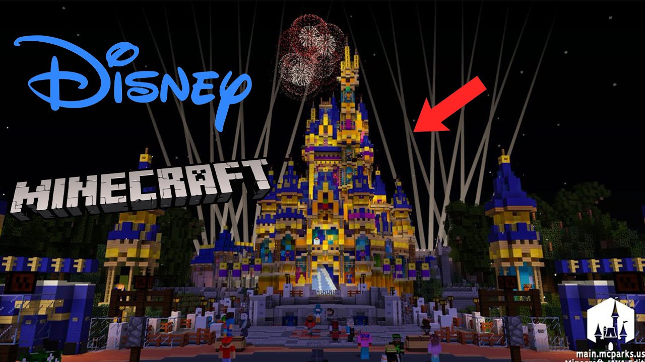 DISNEY WORLD in MINECRAFT! How To Go To Disney World From Home - YouTube