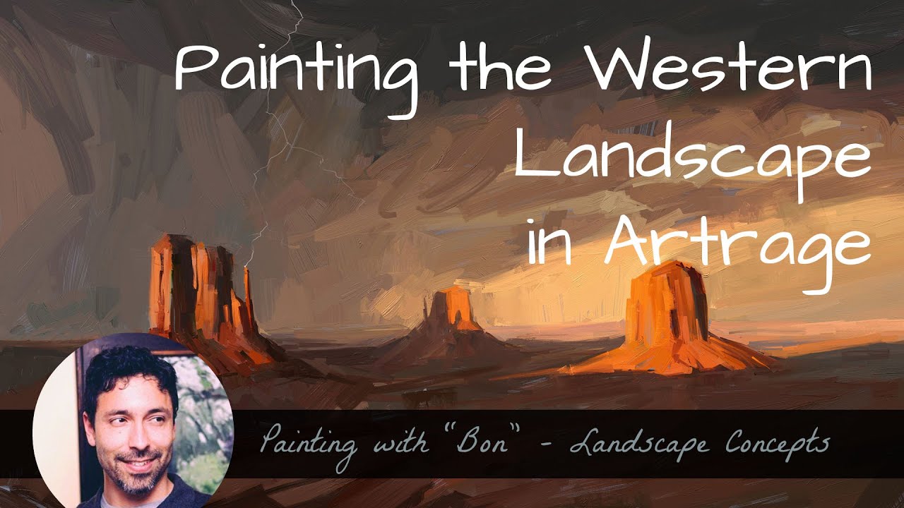 Tips for Painting a Western Landscape... a speed paint (Alla Prima ...