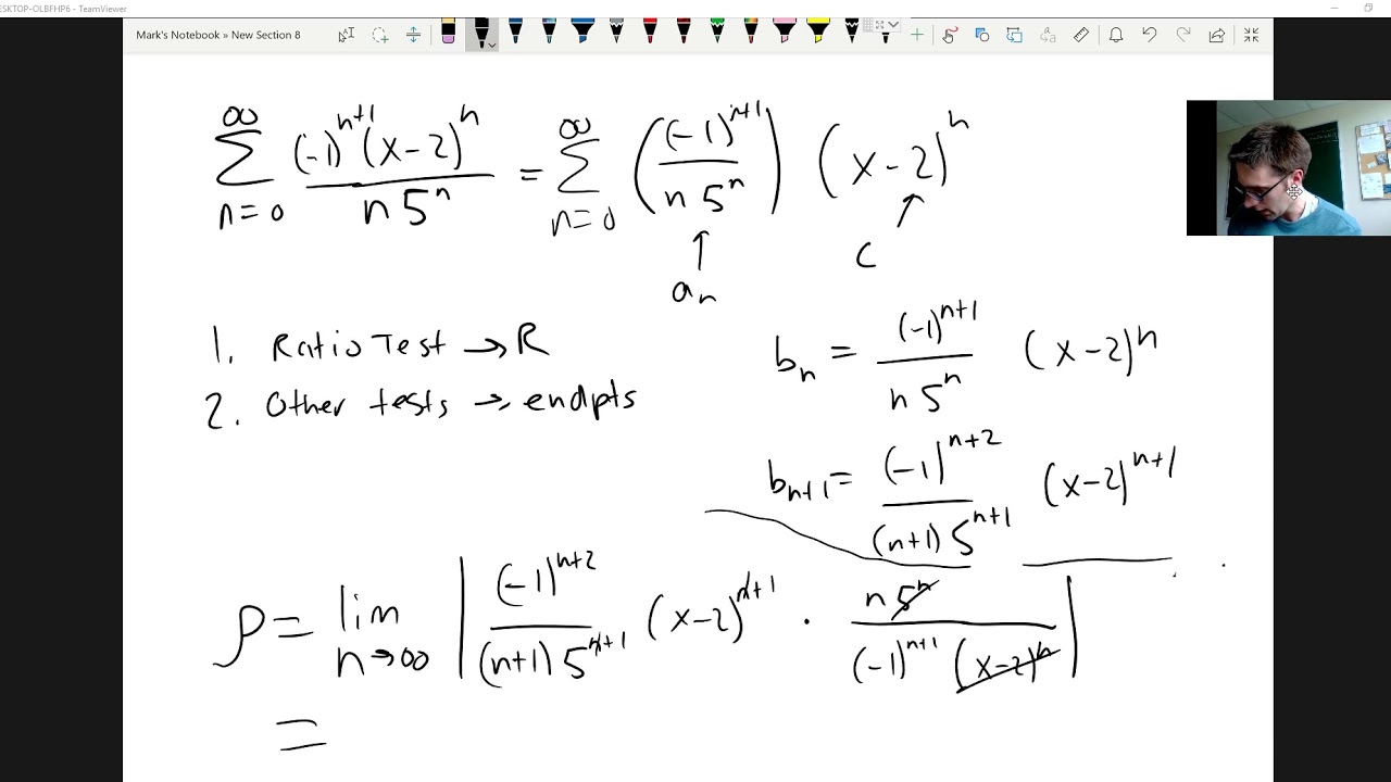40 example finding the interval of convergence - YouTube