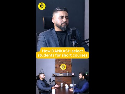 How DANKASH select students for short courses | Ft. Syed Kashif Shah ...
