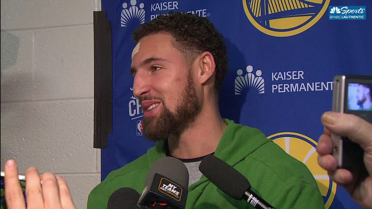 Klay Thompson Postgame Interview After Setting NBA Record - YouTube
