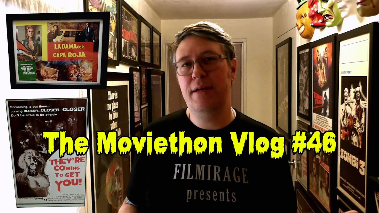 The Moviethon Vlog 46 - My Horror Hallway [Horror And Giallo Posters ...