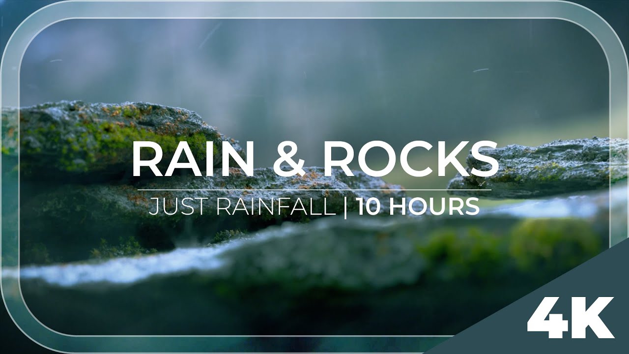 Rain & Rocks | 10 Hours of rainfall in the alps - YouTube