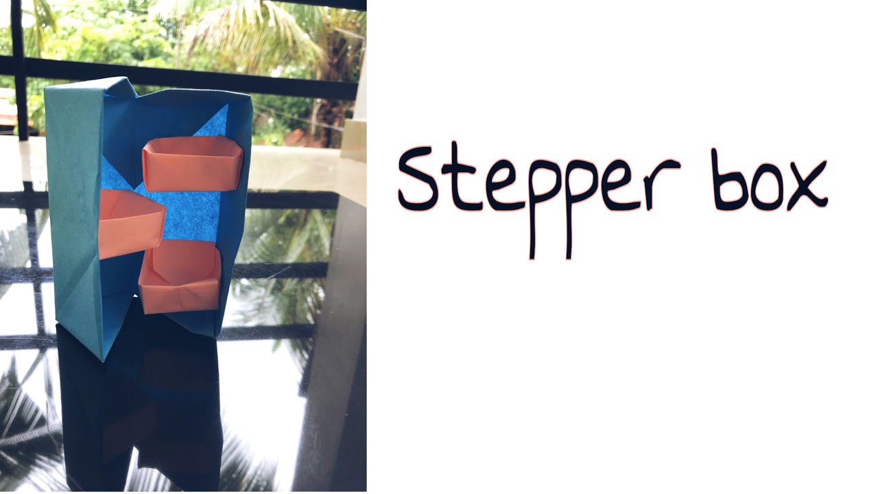 Stepper box||easy paper craft - YouTube