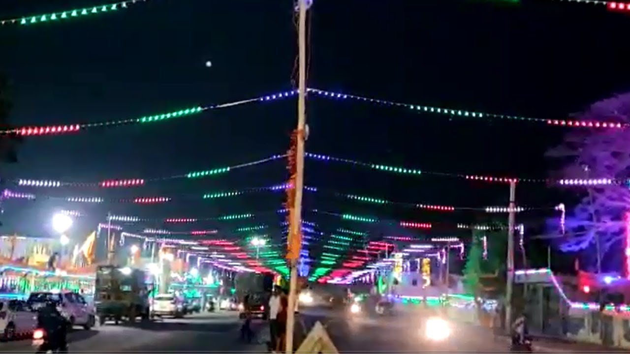 Street Lighting Decoration | Road celling Pixel Light Decoration | Ravi ...