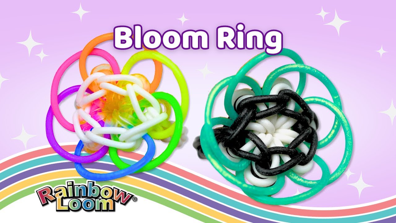 Bloom Ring Rainbow Loom Tutorial by Angelynn (TutorialsByA™) - Beginner ...