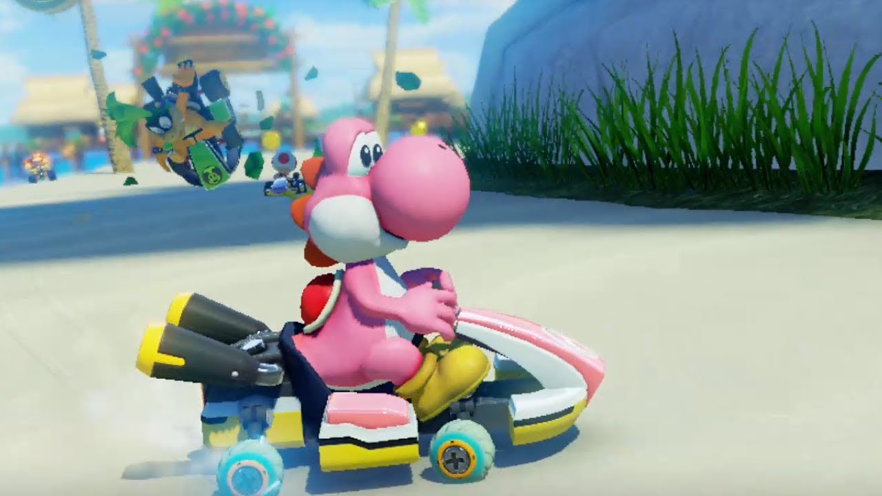 Mario Kart 8 - Shell Cup - Mirror Mode (Pink Yoshi Gameplay) - YouTube