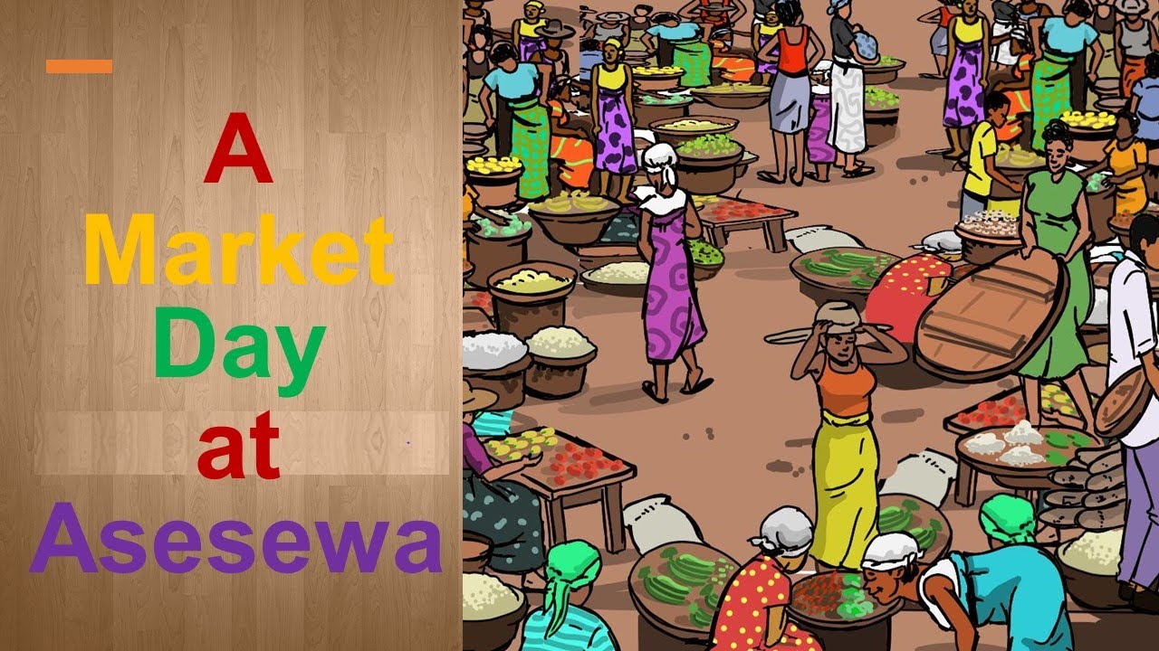 A Market Day at Asesewa | Adwoa's Amazing World - YouTube