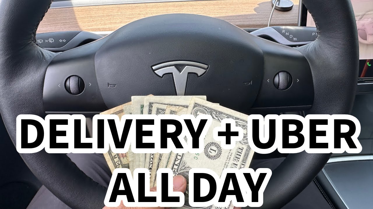 Delivery + UBER LYFT All day - YouTube