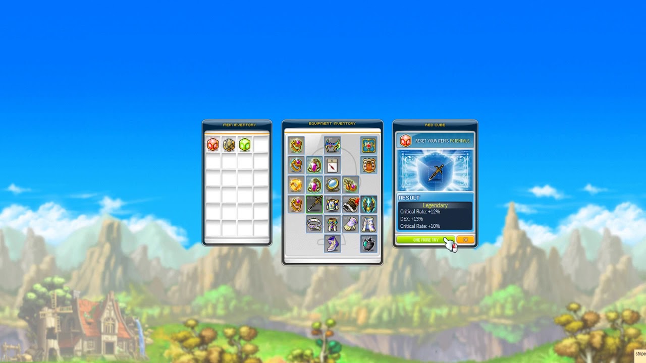 Maplestory Cubing Simulator - YouTube