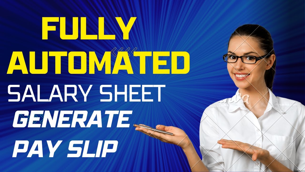 How To Make Automated Salary Sheet/Pay Slip in Excel | How To - YouTube