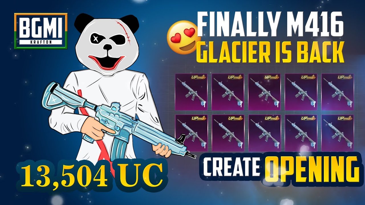 M416 Glacier Crate Opening After 5 Years in BGMI • BGMI Crate Opening ...