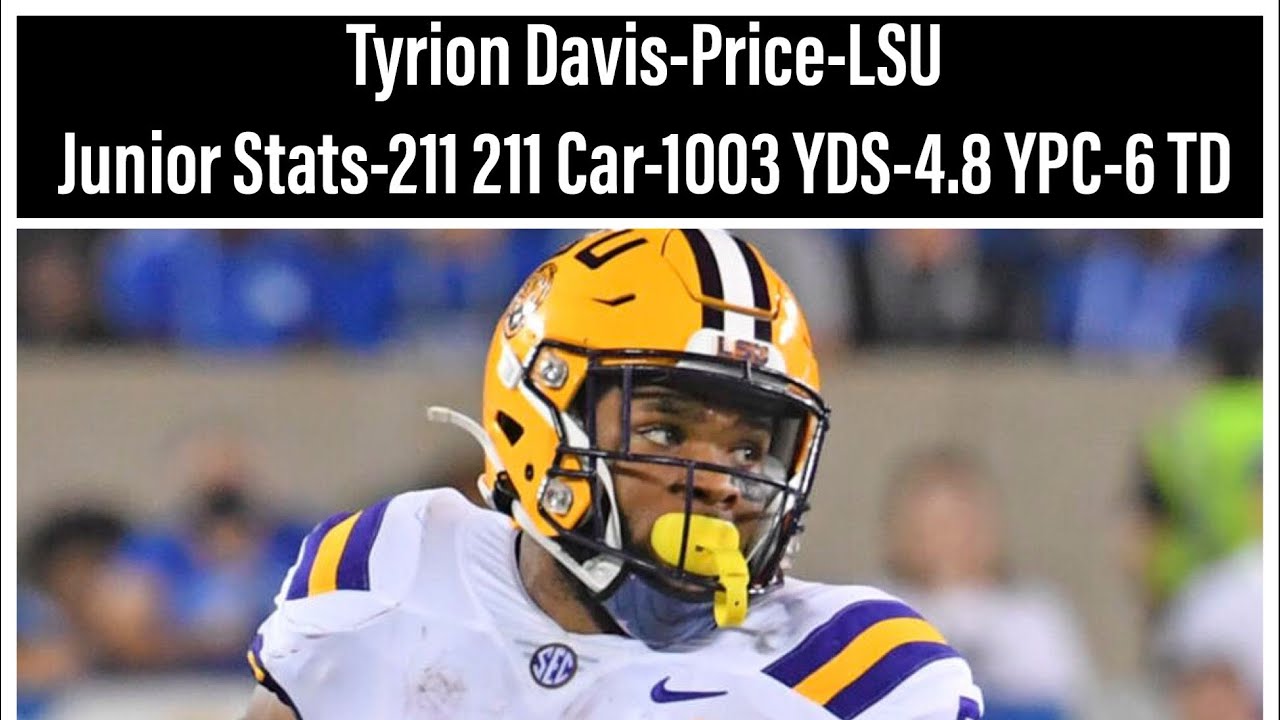 Tyrion Davis-Price Junior Season Highlights-LSU RB - YouTube