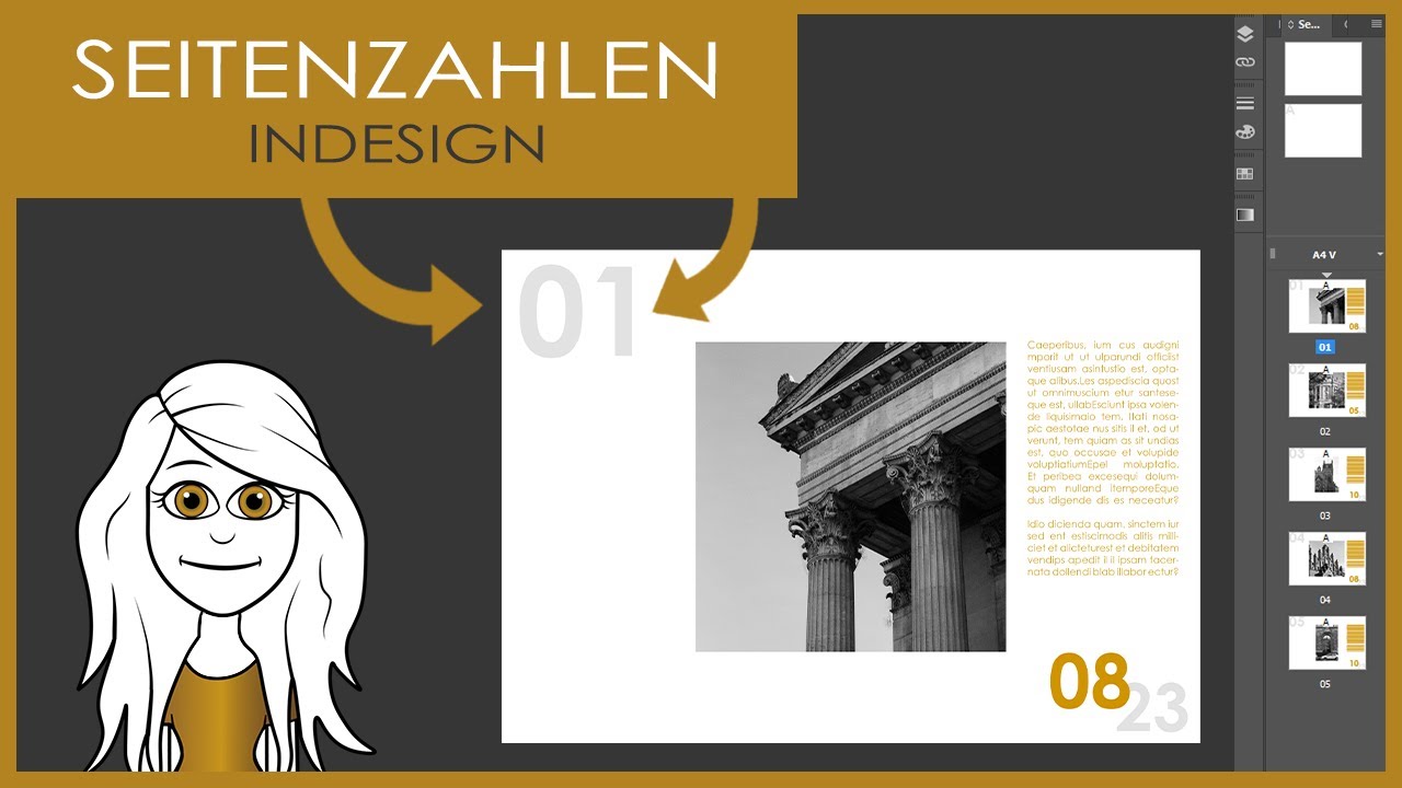 Automatisierte Seiten- und Kapitelzahlen einfügen [InDesign Tutorial ...