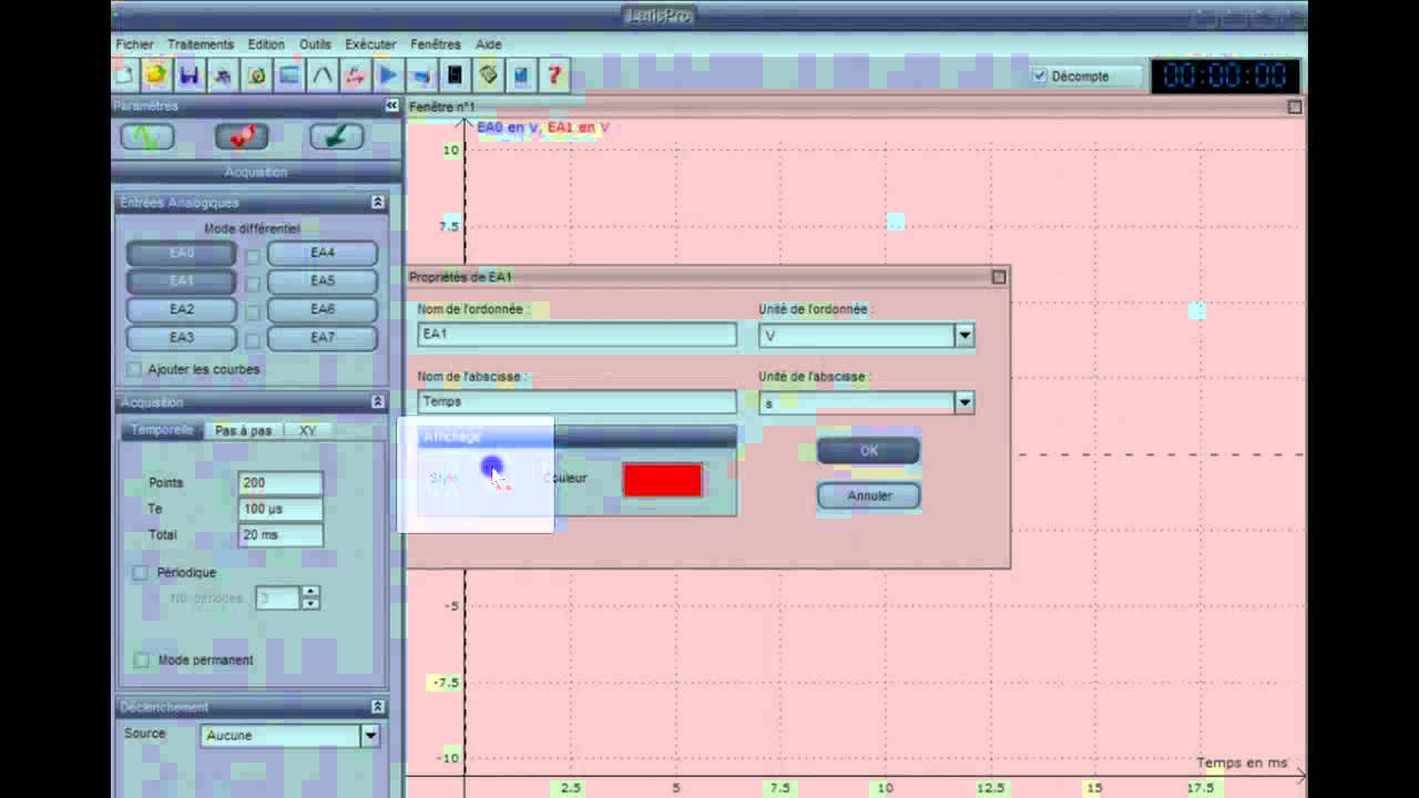 Tutoriel Latis Pro : échographie : mesure un différence de temps - YouTube