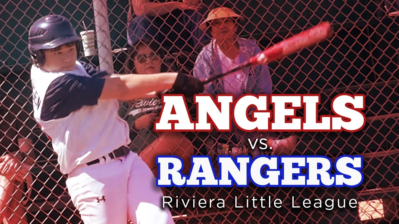 Angels vs Rangers Riviera Little League Majors - YouTube