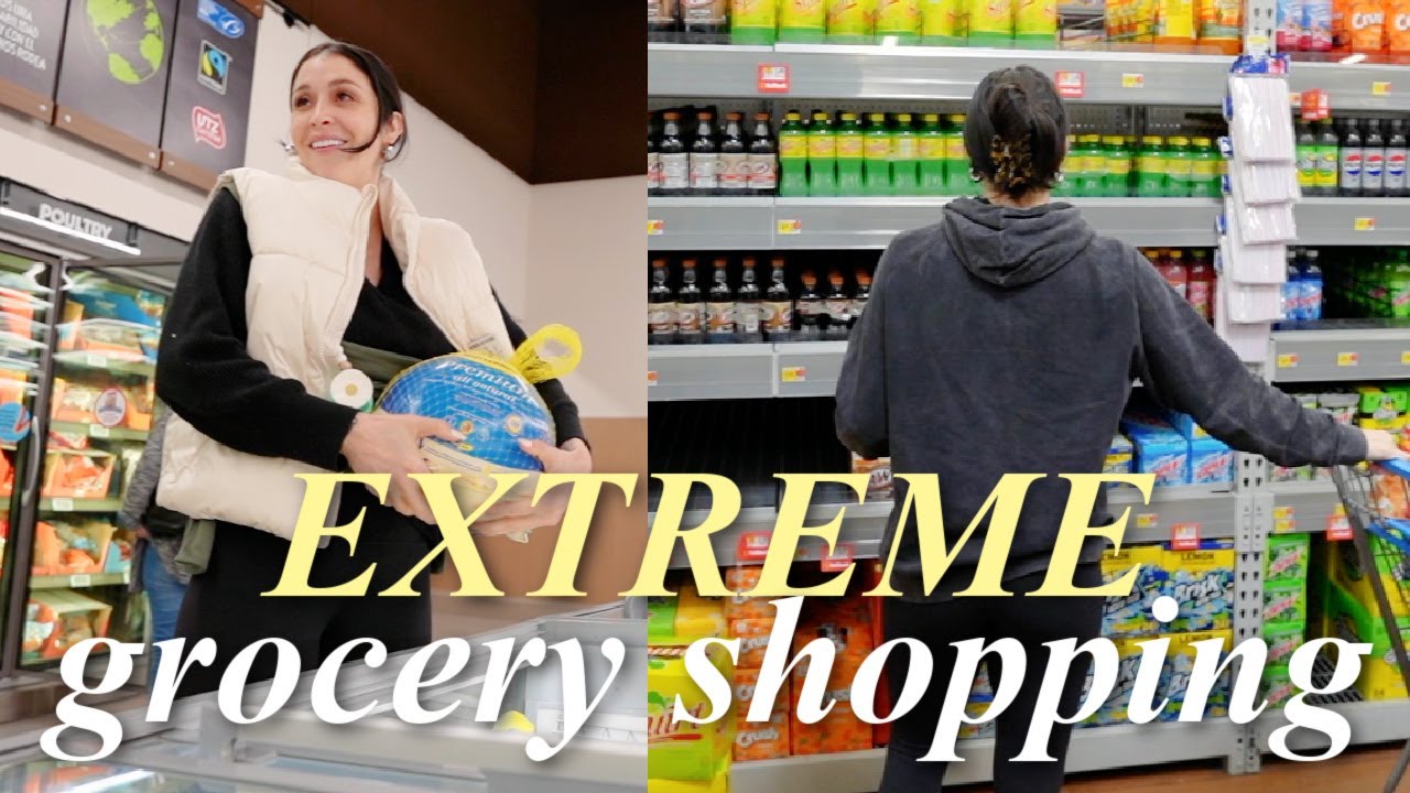 EXTREME grocery shopping for thanksgiving | ALDI + Walmart haul 😮‍💨🦃🤎 ...