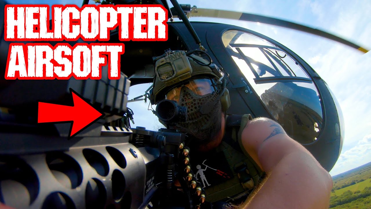 AIRSOFT HELICOPTER In ABANDONED PRISON...Stoner 96 LMG Gameplay! (NEAR ...