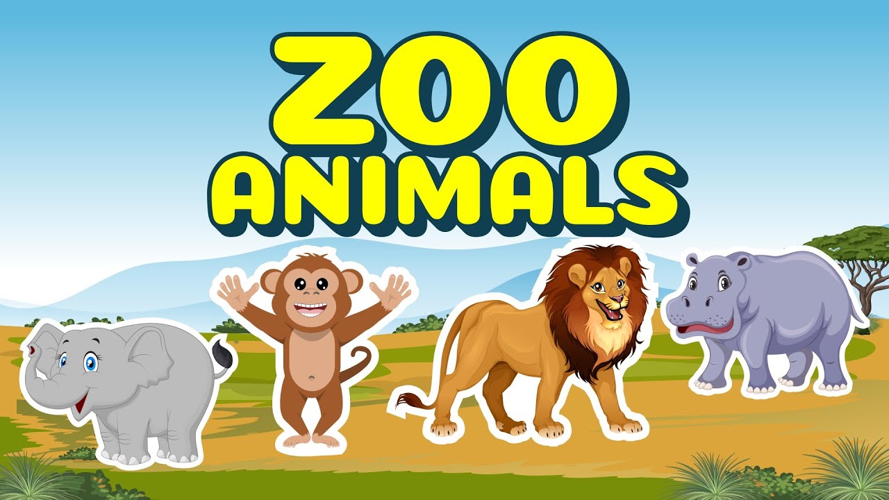 Zoo Animals Names 🦁 🦌 Zoo Animals Names for Kids - Kids Educational ...