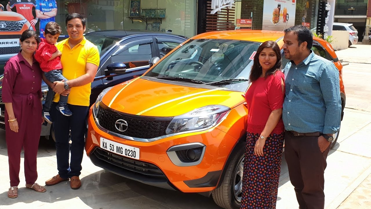 Taking Delivery of Tata Nexon Etna Orange|Happy Moments,Celebration ...
