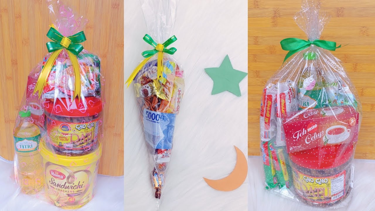 3 Kreasi Parcel Lebaran Unik dan Murah || Parcel Lebaran Budget 100 ...