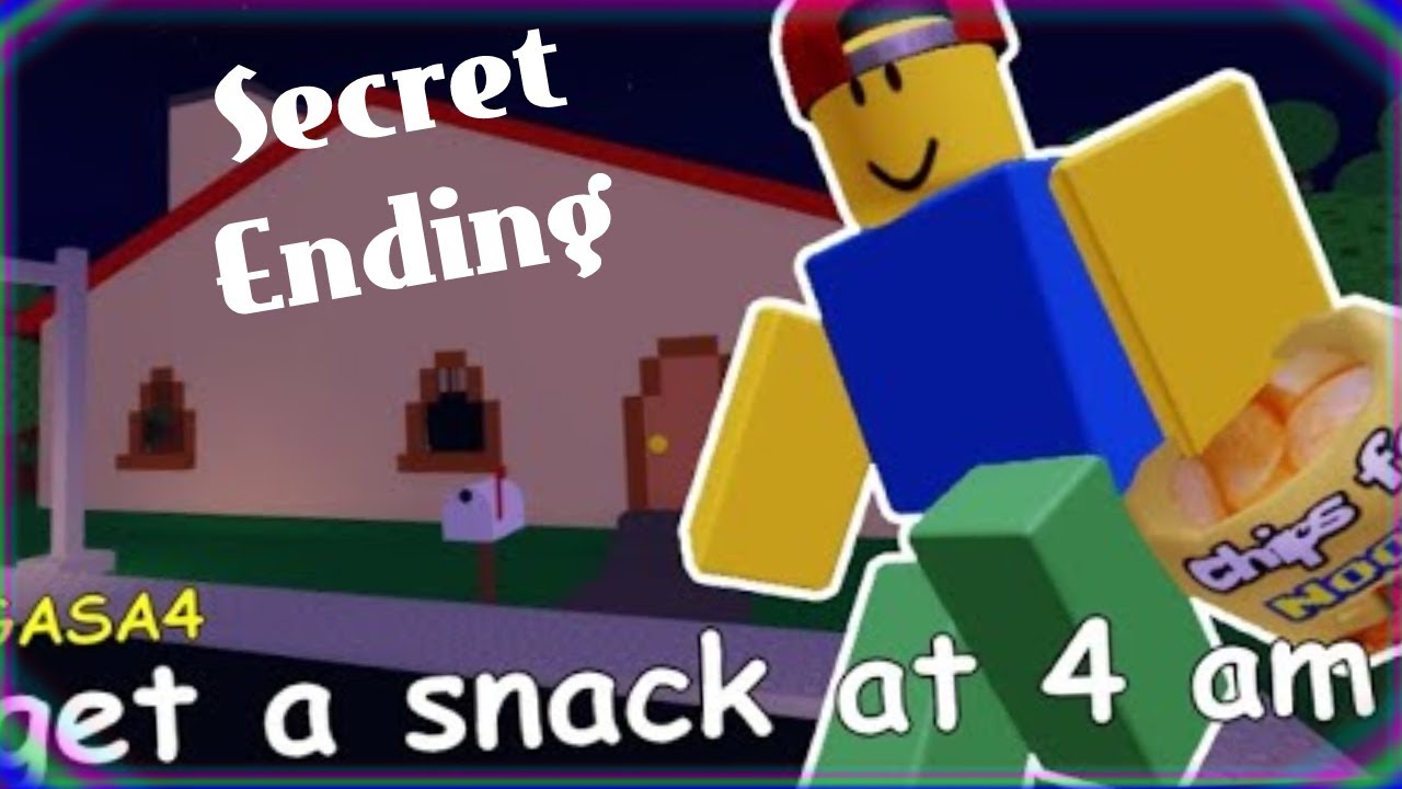 How to get the secret ending on get a snack at 4 AM - YouTube