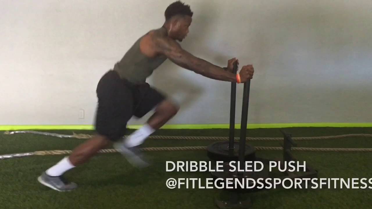 Dribble Sled Push - YouTube